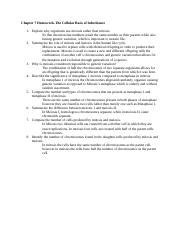 Chapter 7 Homework The Cellular Basis Of Inheritance Final Docx Chapter 7 Homework The
