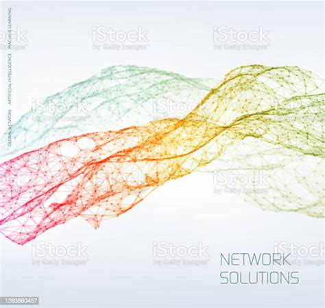 추상 및 과학 기술 배경 네트워크 파티클 일러스트레이션 3d 그리드 표면 0명에 대한 스톡 벡터 아트 및 기타 이미지 0명 3차원 형태 가리기 Istock