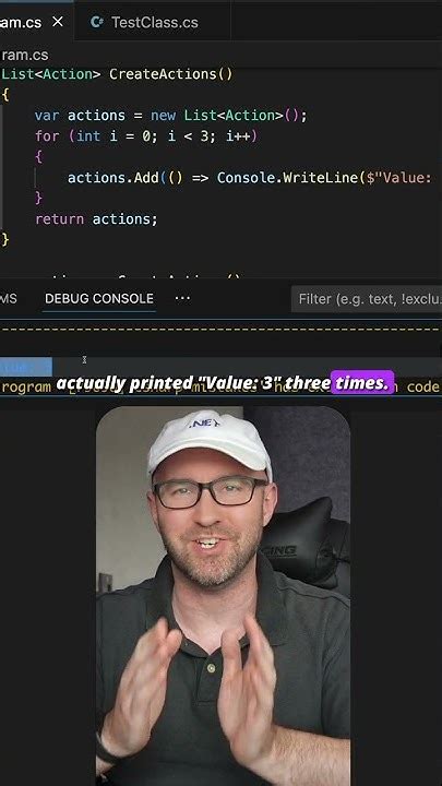 The Lambda Variable Capture Trap Csharp Dotnet Coding Youtube
