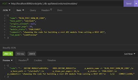 rest apis to manage your rest apis in ords 23 1