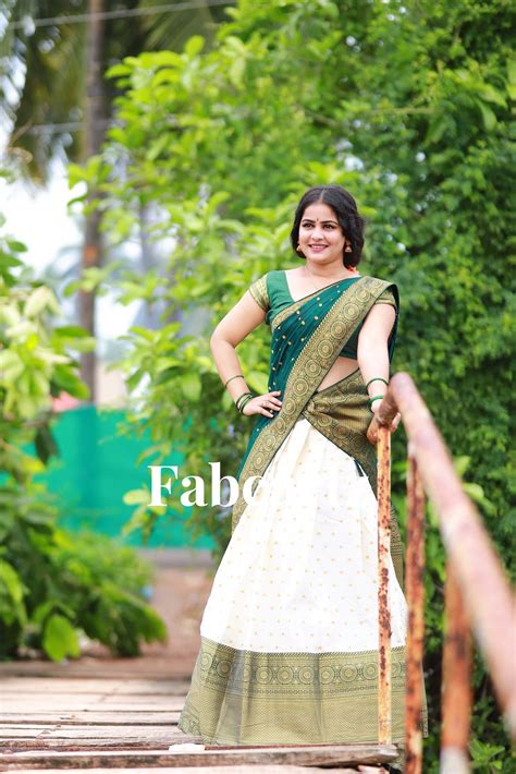 South Indian Festival Traditional Half Saree Aarjoo
