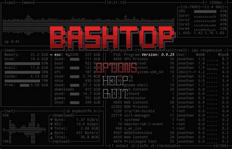 Bashtop Now In Buster Backports Jonathan Carter