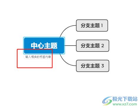 Xmind怎么插入标签？ Xmind为主题插入标签的方法 极光下载站