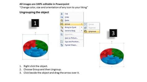 Sales Diagram Circular Jigsaw Puzzle Flowchart Process Diagram Style