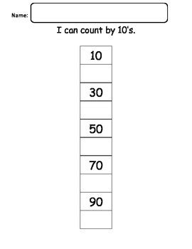 Skip Counting By Tens By Kay Dee TPT