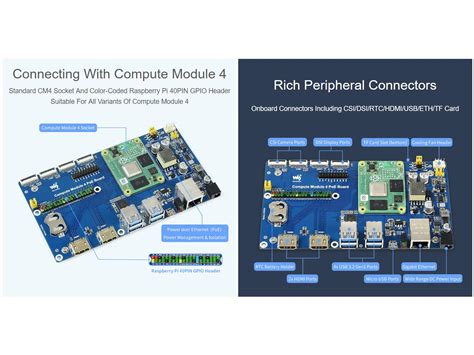 Buy Compute Module 4 IO Board With PoE Feature For All Raspberry Pi Compute Module 4 Integrates