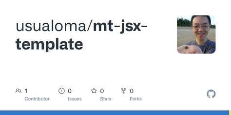 Github Usualomamt Jsx Template