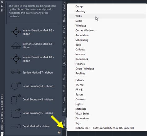 Solved Missing Tabs In Tool Palettes Autodesk Community