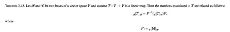 solved c[id]b and then use theorem 3 48 to find the matrix