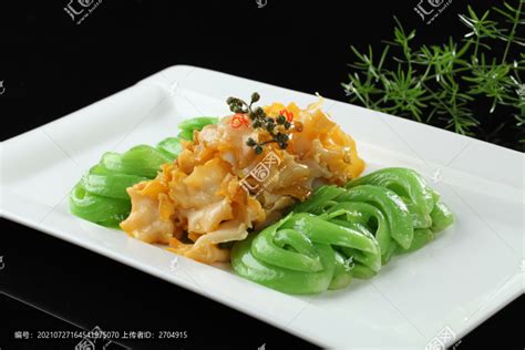 翡翠鲜椒螺片中国菜系食品餐饮摄影素材汇图网