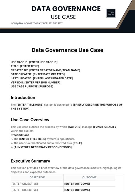Free Use Case Templates To Edit Online Print