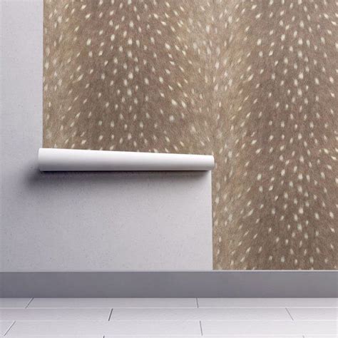 Deer Hide Wallpaper Soft Deer Hide By Willowlanetextiles Woodland