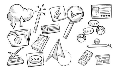 Ui Interface Handdrawn Collection 56083453 Vector Art At Vecteezy