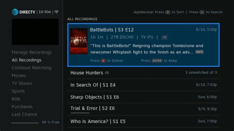 How To Sort Programs In Your Playlist DIRECTV Genie The Solid Signal Blog