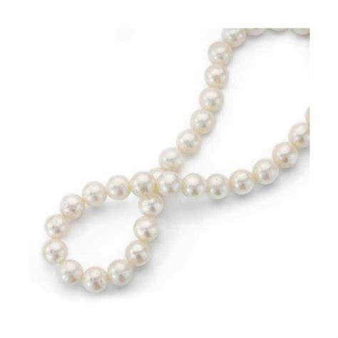 Gargantilla Collar Oro 18k Mujer 40 Cm Perlas Cultivadas Japonesas 8 Mm Miravia