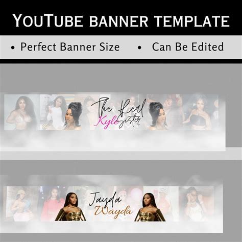 Youtube Banner Youtube Banner Template Etsy
