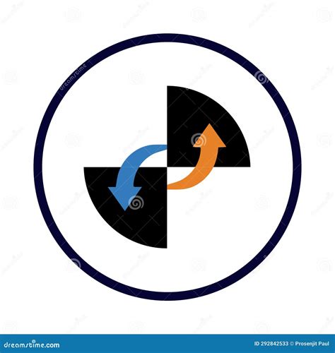 Application Arrow Down Icon Stock Vector Illustration Of Circle Design