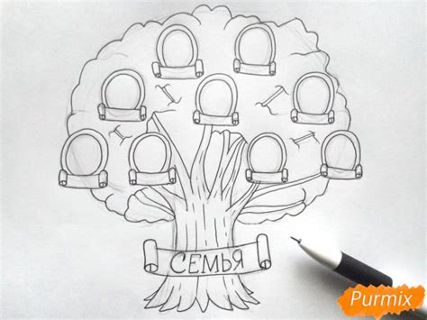 Как нарисовать семейное дерево пошагово шаблоны инструкции оригинальные задумки родословное