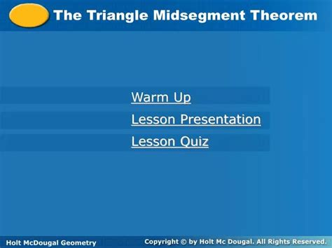 PPT The Triangle Midsegment Theorem PowerPoint Presentation Free Download ID