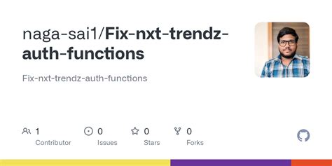 Github Naga Sai1fix Nxt Trendz Auth Functions Fix Nxt Trendz Auth