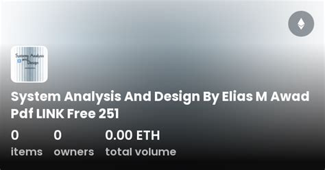 system analysis and design by elias m awad pdf link free 251