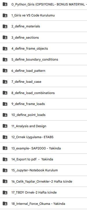 Etabs Sap2000 Csi Oapi Python Pythonoapi Yapımühendisliği Mühendislikeğitimi Ibrahim