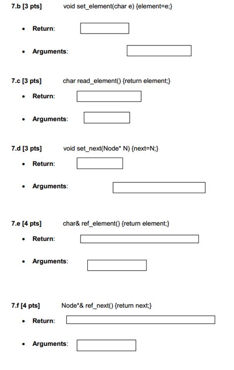 solved given the following class definition