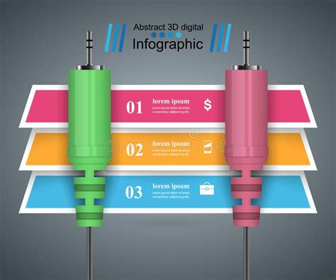 Music Education Infographic Audio Input Output Stock Vector