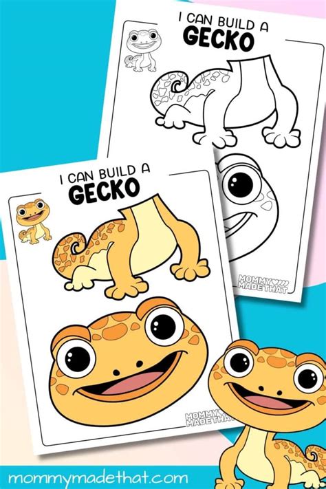 Printable Gecko Craft Free Template