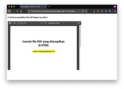 easily display pdf files in html