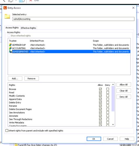 Adding Access Rights To A Folder Not Working Laserfiche Answers