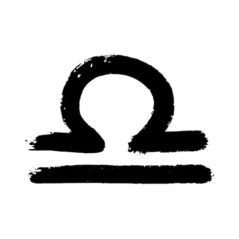 Premium Vector Hand Drawn Libra Zodiac Sign Esoteric Symbol Doodle