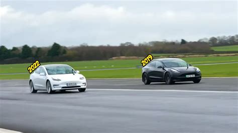 2019 Tesla Model 3 Lr Goes Against 2022 Tesla Model 3 Lr In A Real