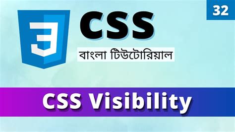 Css Visibility Css Visibility Property Explained Css Tutorial In Bangla 32 Youtube