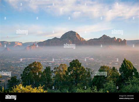 Airport Mesa Provides Great Views Of Sedona In Arizona During Sunrise