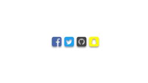 Social Media Icons Buttons Using Html Css
