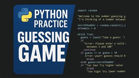 Python Practice For Beginners Build A Number Guessing Game Navid