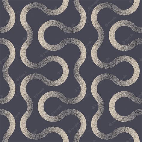 Premium Vector Complex Wavy Sophisticated Structure Seamless Pattern Abstract Vector Background