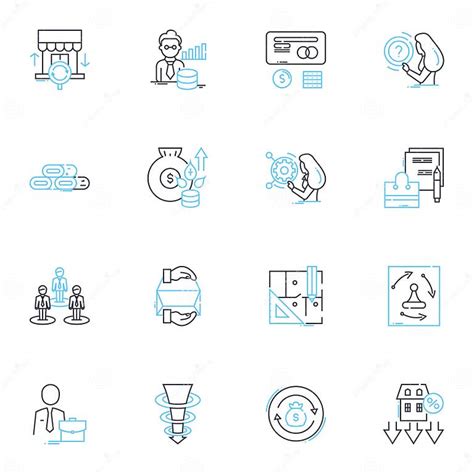 Online Homes Linear Icons Set Connectivity Accessibility Convenience Flexibility Comfort