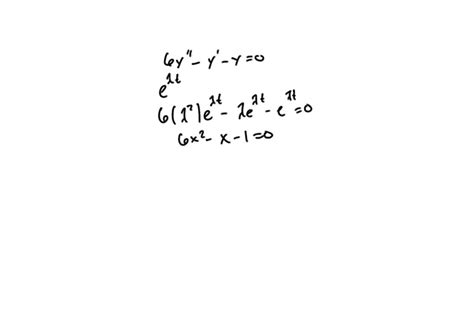 Solved Use The Method Of Undetermined Coefficients To Solve The Following Second Order Linear