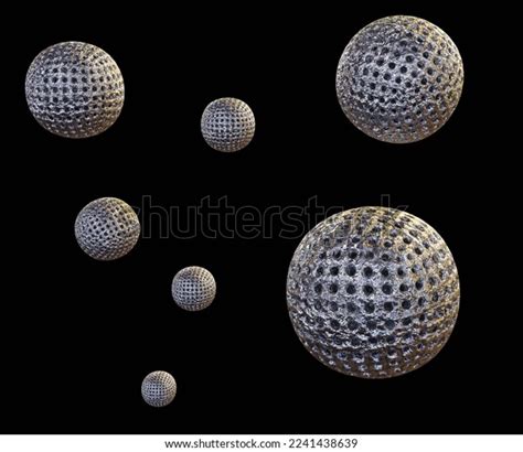 Isolated Carbon Dots Graphene Quantum Dots Stock Illustration