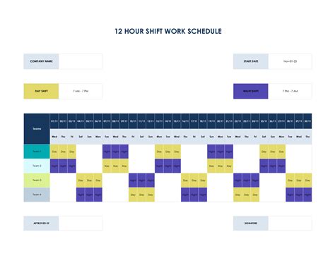 Free 8 Hour Shift Schedule Template For Excel