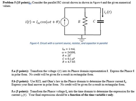 Solved Consider The Parallel RC Circuit Shown In Shown In Chegg