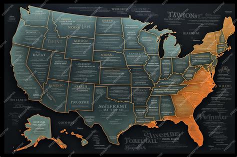 Linguistics Dialect Map Chalkboard Premium Ai Generated Image