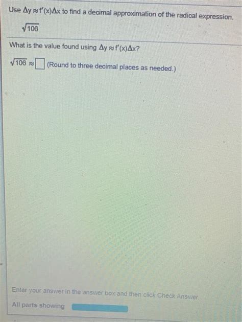 solved use ayxf x ax to find a decimal approximation of the