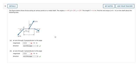 Solved Following Axes A A An Axis Through O Chegg Com