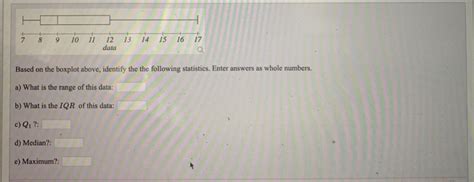 Solved 7 8 9 10 11 13 14 15 16 17 12 Data Based On The Chegg Com