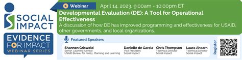 Developmental Evaluation A Tool For Operational Effectiveness Social Impact