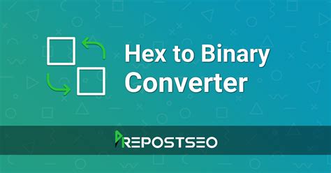 Hex To Binary Hexadecimal To Binary Converter