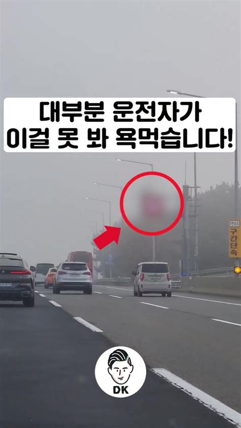 대부분 운전자가 이걸 못 봐 욕먹습니다 자동차 꿀팁 차상식 자동차상식 안개 고속도로 가변속도차로 과속단속 구간단속 안개사고 미팅 다키포스트 다키